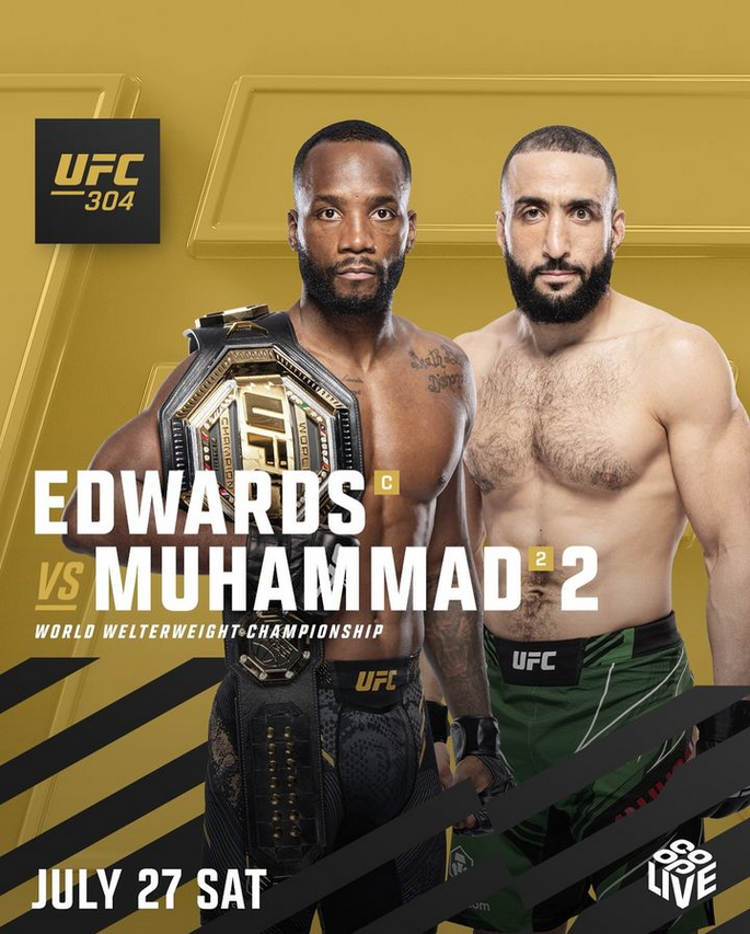 👊Pronósticos UFC 304: Edwards vs. Muhammad. | A Pelear